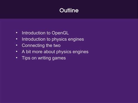 Programming Physics Games With Python And Opengl Ppt