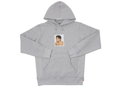Supreme Aliwarhol Hooded Sweatshirt Grey Mens Ss16 Us