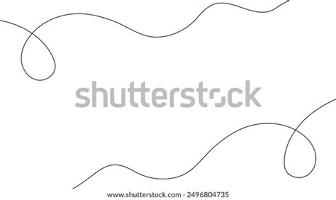 Wavy Curve Line Bg Undulate Thin Stock Vector Royalty Free 2496804735 Shutterstock