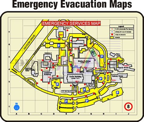 Emergency Evacuation Map Symbols