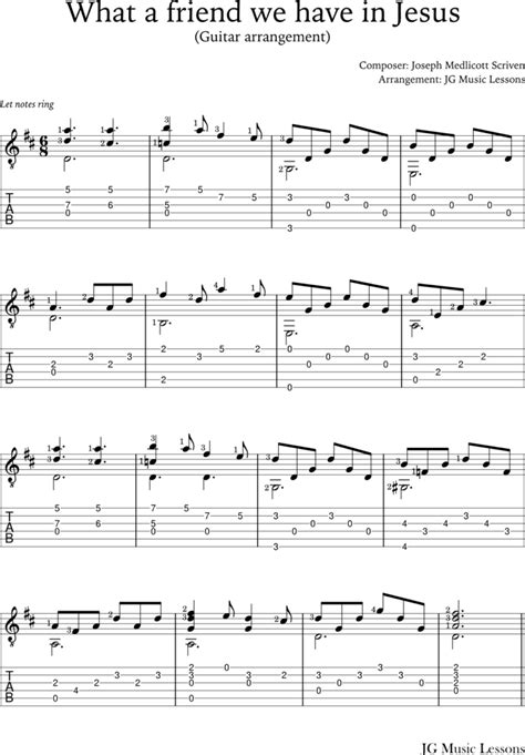 What A Friend We Have In Jesus Chords Melody And Arrangement With
