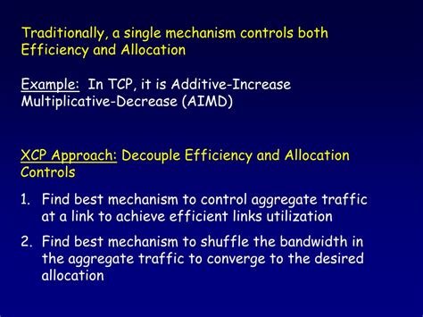 Ppt Xcp Explicit Control Protocol For Efficient And Fair Traffic