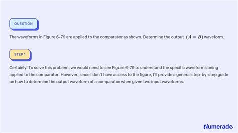 ⏩solved The Waveforms In Figure 6 79 Are Applied To The Comparator… Numerade