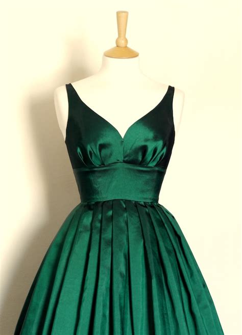 Emerald Green Cocktail Dress