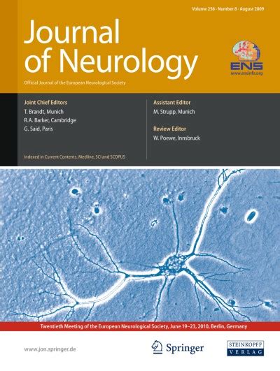 Journal Of Neurology 82009 Springermedizinde