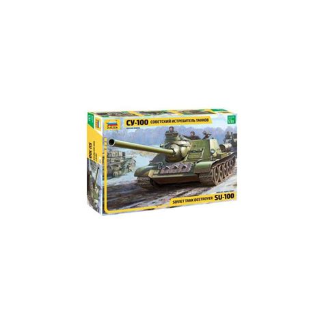 Model Kit Tank 3688 Soviet Spgun Su 100 New Molds 135