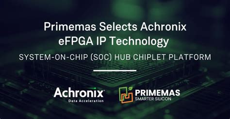 Achronix Semiconductor Corporation On Linkedin Primemas Selects Achronix Embedded Fpga