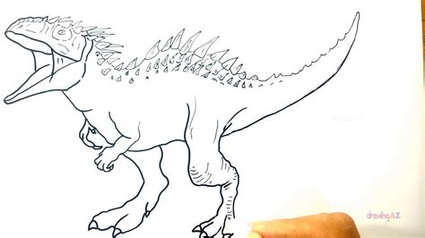 Jurassic World Indominus Rex Drawing At Explore
