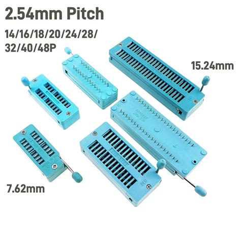 10pcs Test Ic Dip Zif Zip Socket 48 Pin Pitch 254 Mm Universal Dual