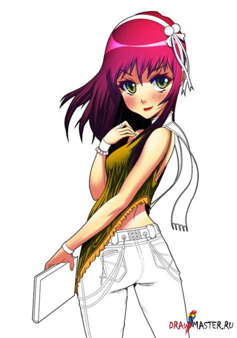 Palitra Рисуем девушку в стиле аниме