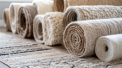 Elegant Rolled Rugs Beige Textures For Home Interior Design Soft