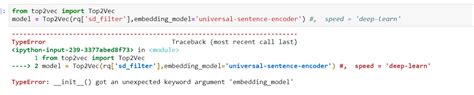 embedding model parameter in top2vec is unrecognized · issue 44 · ddangelov top2vec · github
