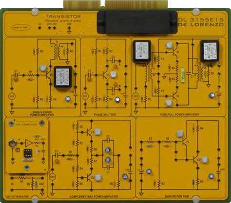 Transistor Power Amplifier De Lorenzo Training And Didactical Equipment