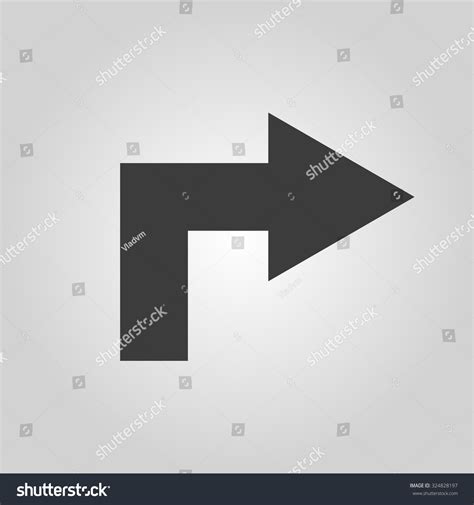 Right Icon Direction Arrow Navigation Symbol Stock Vector Royalty Free 324828197 Shutterstock