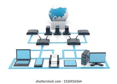 Computer Network Internet Concept Network Diagram Stock Illustration 1526926364 Shutterstock