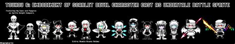 Touhou 6 Eosd As Undertale Sprites By Emptyazurite On Deviantart