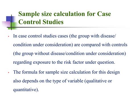 Unit 9b Sample Size Estimation Ppt