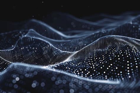 Big Data Background Abstract Digital Technology Flow Pattern Big Data 3d Particles Copy Space