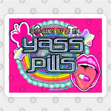 Yass Pills Y2k Style Logo Euphoria Magnet Teepublic