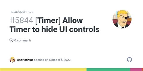 Timer Allow Timer To Hide Ui Controls · Issue 5844 · Nasaopenmct · Github