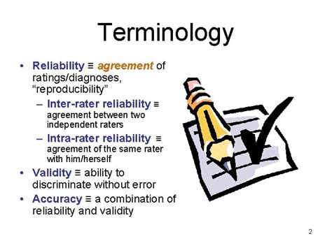 Chapter 10 Screening For Disease 1 Terminology Reliability