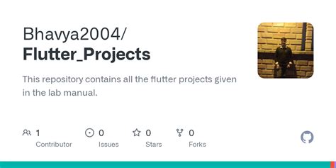 Github Bhavya2004flutterprojects This Repository Contains All The Flutter Projects Given In