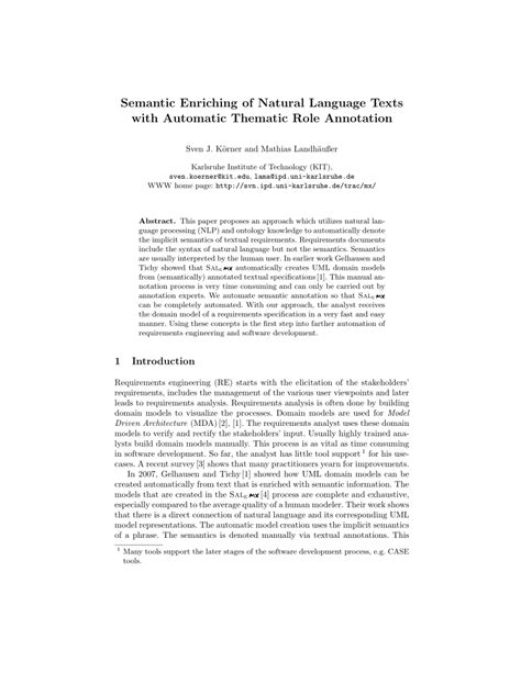 Pdf Semantic Enriching Of Natural Language Texts With Automatic Thematic Role Annotation