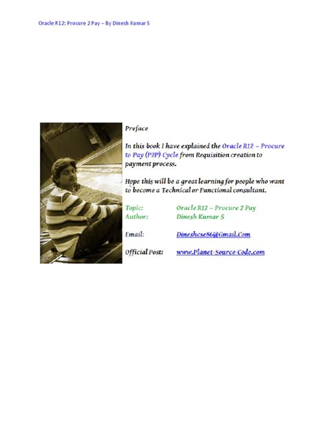 Oracle R12 P2p By Dinesh Kumar S Pdf Accounts Payable Invoice