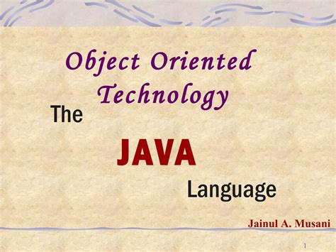 Core Java Part 1 Ppt