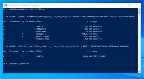 Resize Partition Windows 10 Disk Management DISKPART PowerShell