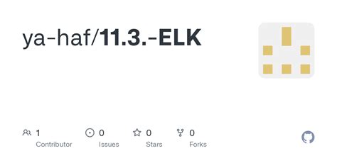 github ya haf 11 3 elk