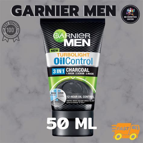 โฟมล้างหน้า กานิเย่ ฟอร์เมน สกิน 50ml Garnier For Men รุ่น โฟม การ์นิเย่ หลอด ดำ 3in1 รุ่น เทอร์