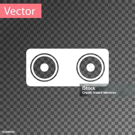 투명 한 배경에 고립 된 흰색 스테레오 스피커 아이콘 사운드 시스템 스피커 음악 아이콘입니다 뮤지컬 칼럼 스피커 베이스 장비 벡터 일러스트 0명에 대한 스톡 벡터 아트 및