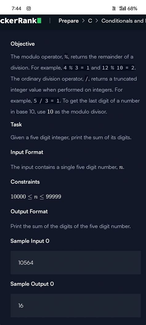 Manoj M On Linkedin Day19 Hackerrank 30days