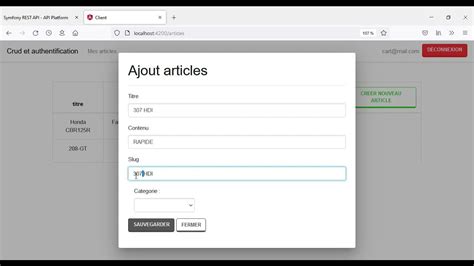 Projet Symfony Api Platform Et Angular Youtube