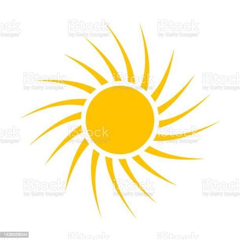 가을 태양의 모양입니다 여름에 광선이 있는 밝은 노란색 둥근 태양의 벡터 그림 흰색으로 격리된 만화 일출 광선 0명에 대한 스톡 벡터 아트 및 기타 이미지 Istock