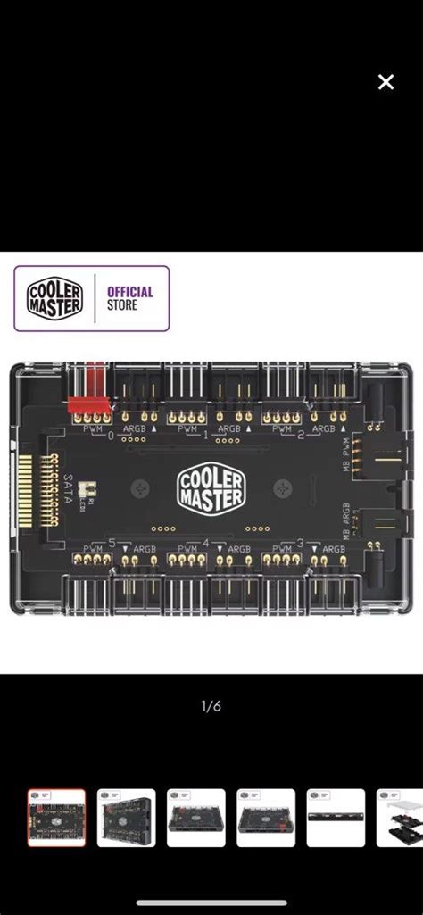 Cooler Master MasterFan ARGB And PWM HUB Sets Of ARGB PWM Ports Built In Magnets