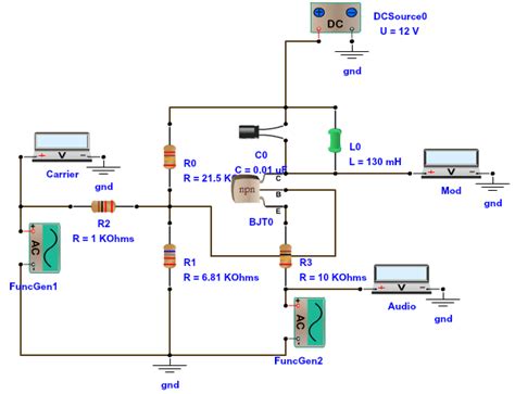 Amplitude Modulation Circuit Diagram Explanation Schematic D
