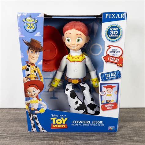 Toy Story 4 Disney Pixar Cowgirl Jessie Deluxe Pull String Talking