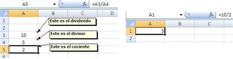 Curso De Excel Online COMO DIVIDIR EN EXCEL