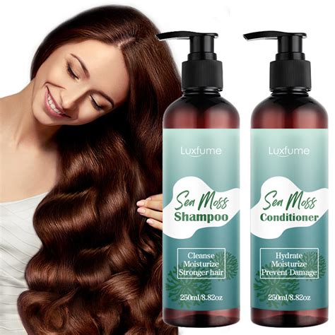 Nourish Hair Scalp Anti Hair Loss Organic Sea Moss Shampoo And Conditioner