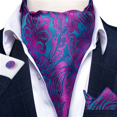 New Mew Luxury Vintage Cravat Ascot Tie Paisley Floral Formal Self