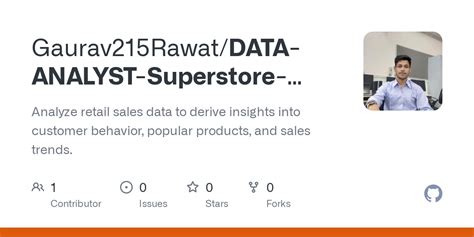 GitHub Gaurav215Rawat DATA ANALYST Superstore Sales Dataset Analyze