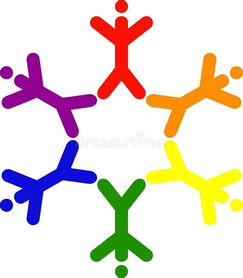 Stick Figures In A Circle