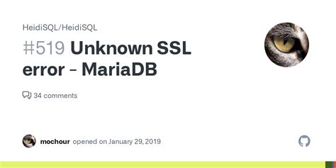 unknown ssl error mariadb · issue 519 · heidisql heidisql · github