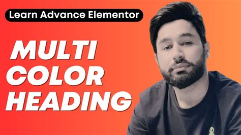 elementor how to give different color to text dual color heading multi color heading youtube