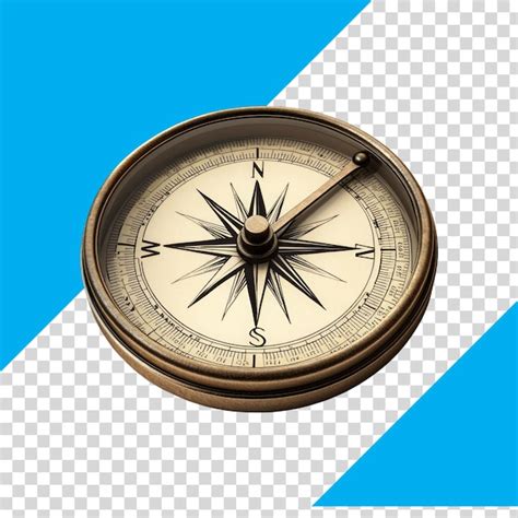 Vintage Brass Compass With North Pointer Premium Ai Generated Psd