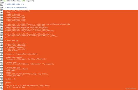 (三)、stm32代码中加入micro Ros支持stm32 Microros Csdn博客 (三)、stm32代码中加入micro Ros支持stm32 Microros Csdn博客