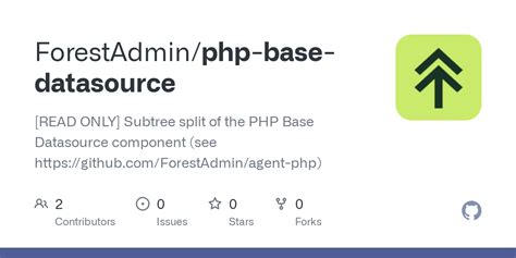Github Forestadminphp Base Datasource Read Only Subtree Split Of