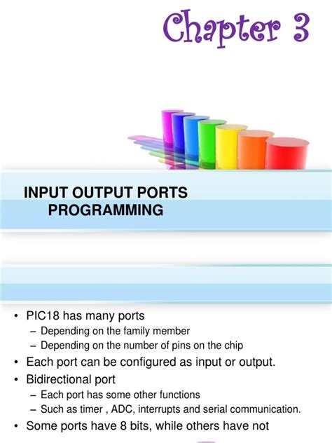 Chapter 3 Input Output Ports Programming Inputoutput Microcontroller